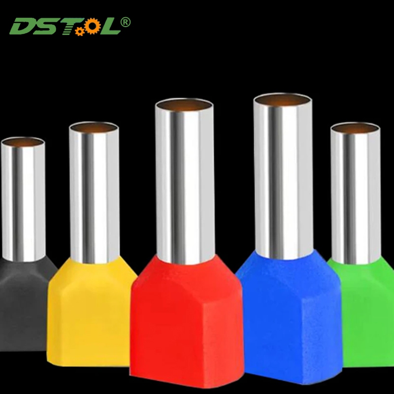 50Pcs Black Red Blue Green Yellow Copper Insulated Ferrules Cord End ...