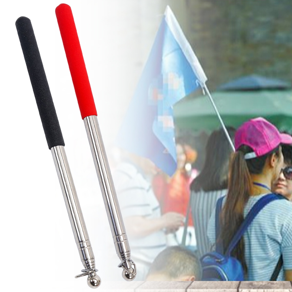 In Stock 1.6 M Flexible Handle Flagpole Telescopic Stainless Steel Tour ...