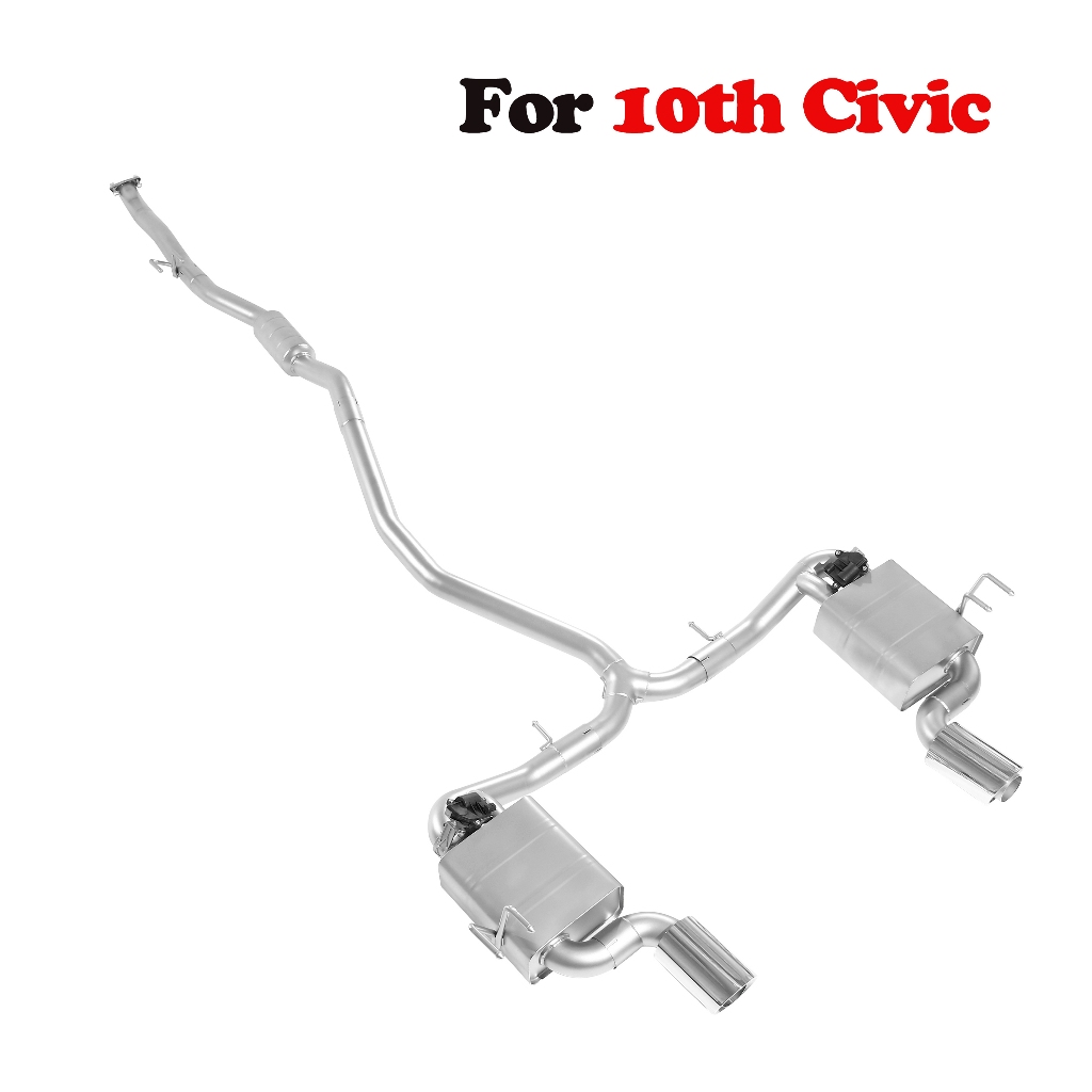 For Honda 10th Civic Performance Exhaust System Catback Exhaust Pipe ...