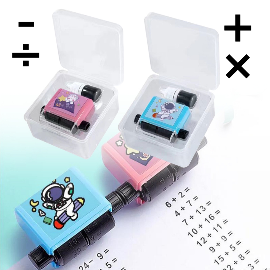2024 New Math Roller Stamp Addition Subtraction Multiplication Division ...