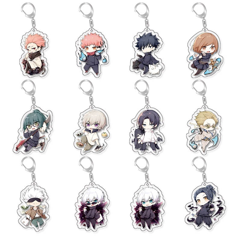 Anime Jujutsu Kaisen Keychain Gojo Satoru Kugisaki Nobara Itadori Yuji ...