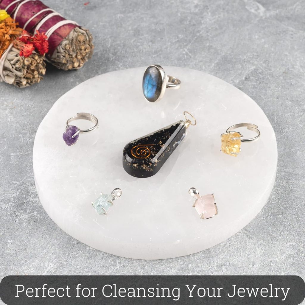 Selenite Charging Plate Ideal for Cleansing Crystals & Healing ...