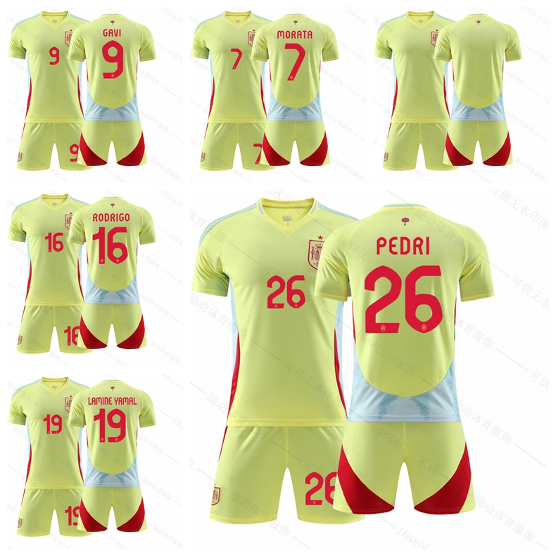 2024-25 Spain UEFA European Football Championship Away Adult Kids ...