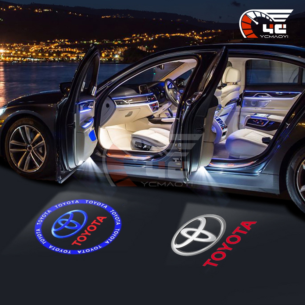 2/4Pcs Led Car Door Welcome Light Logo Projector Lamp For Toyota Camry ...
