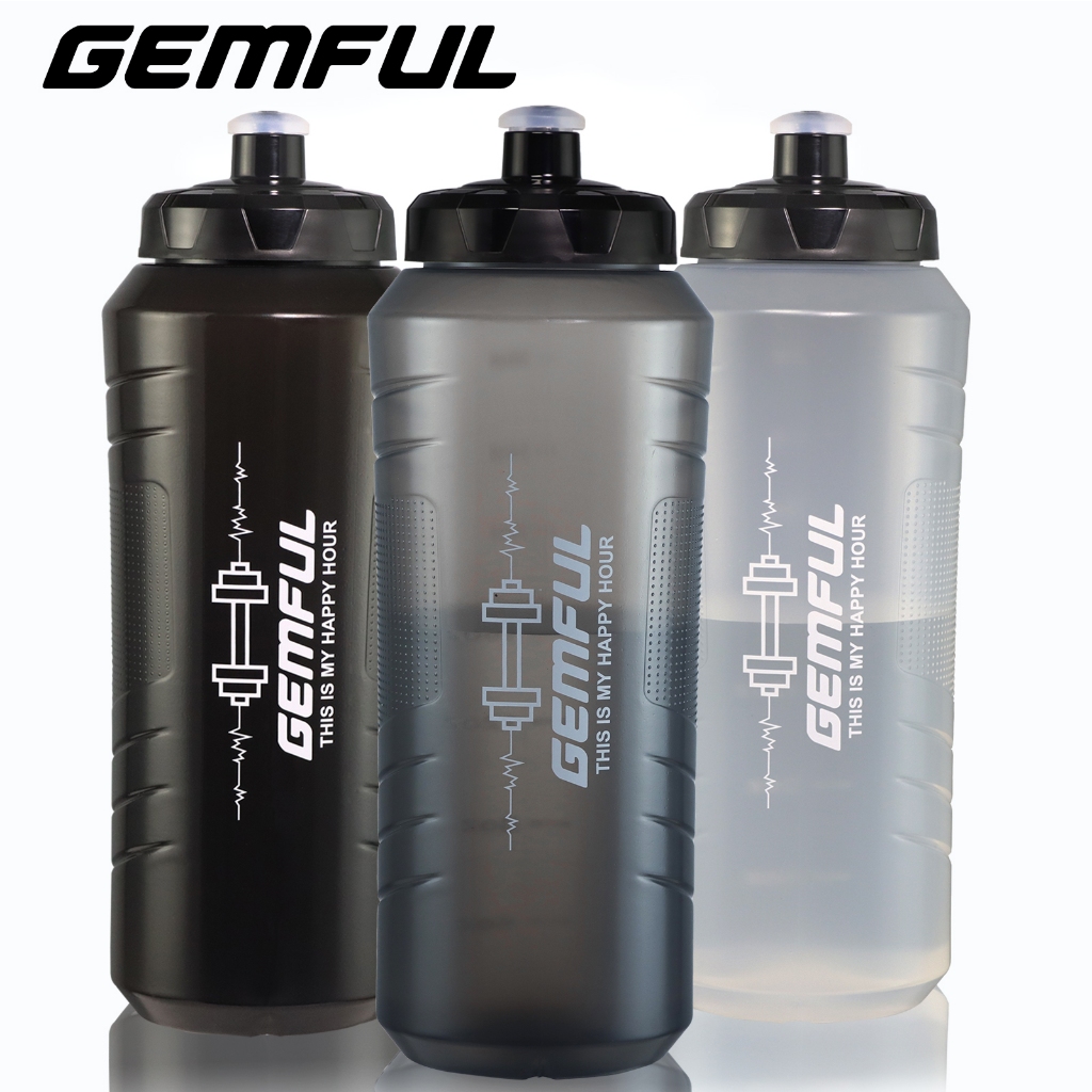 GEMFUL 1 Liter Squeeze Water Bottle Leakproof BPA-Free Sport Drinkings ...