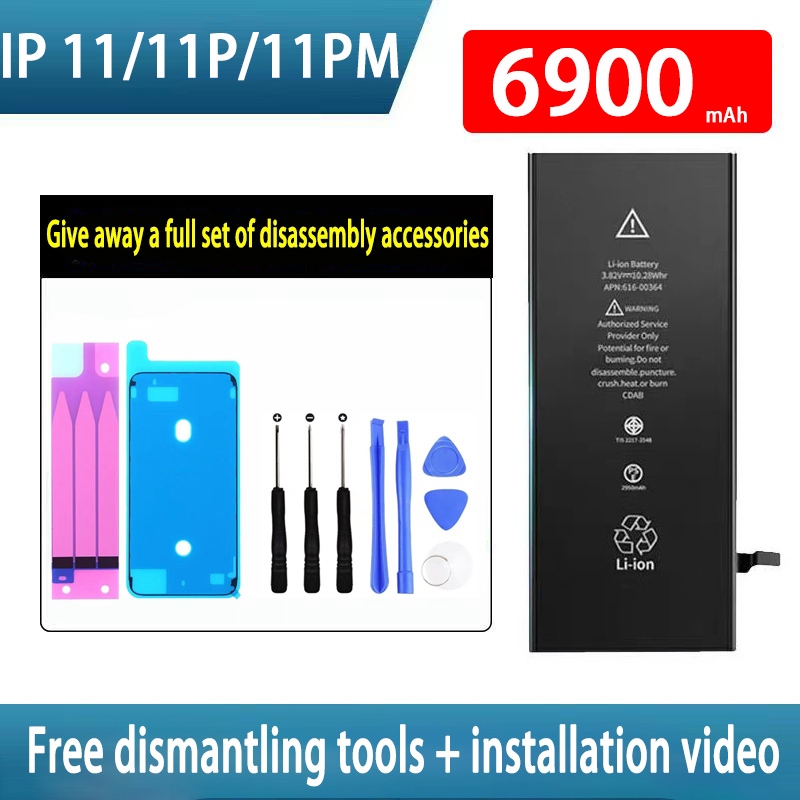 COD High capacity Battery For IP 11 11Pro 11Pro Max(free tools ...