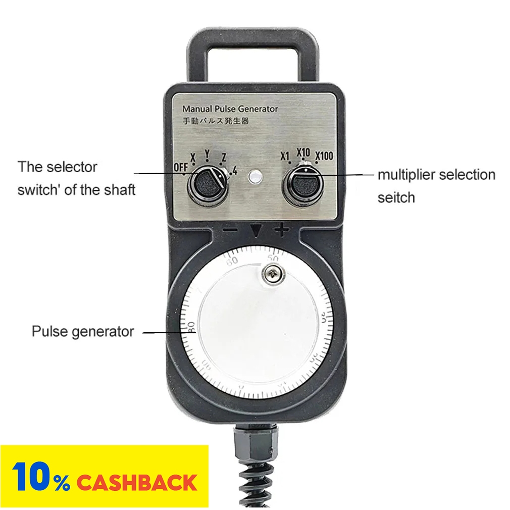 ⭐Manual Pulse Generator CNC Electronic HandWheel 4axis 6axis MPG 60mm ...