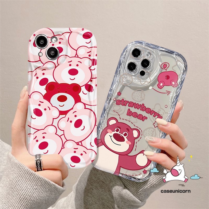 Trendy Brand Cartoon Strawberry Bear Lotso Case Compatible For IPhone ...