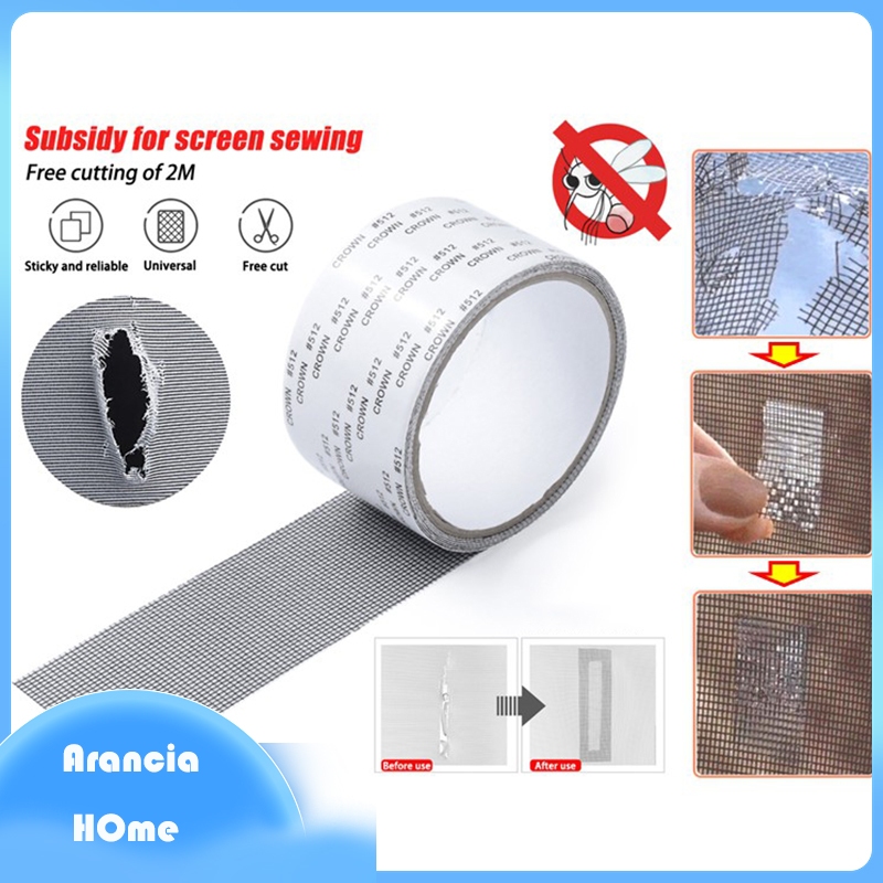 *Ready Stock*2 Meter Self Adhesive Mesh Repair Sticker Mosquito Screen ...