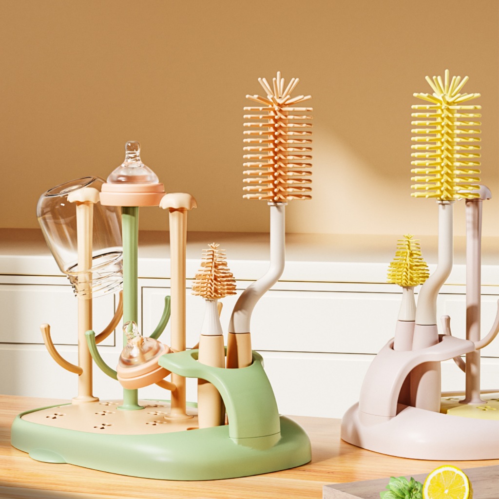 Infant Bottle Rack Baby Bottle Drying Rack Draining Rack Detachable Can ...