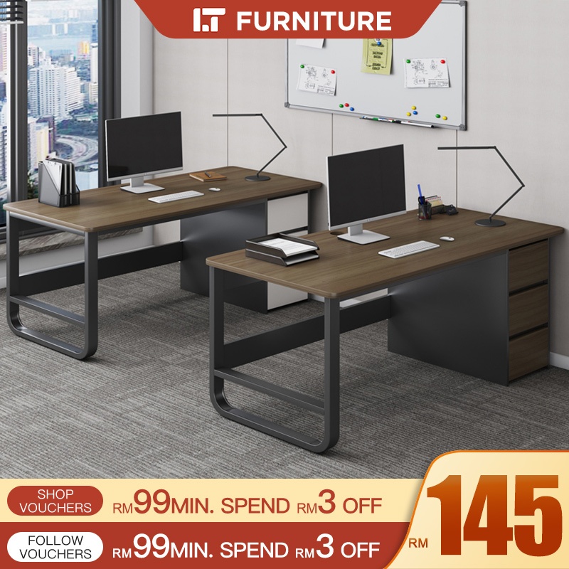 Office Table With Drawers 160CM Study Table Computer Table Modern ...