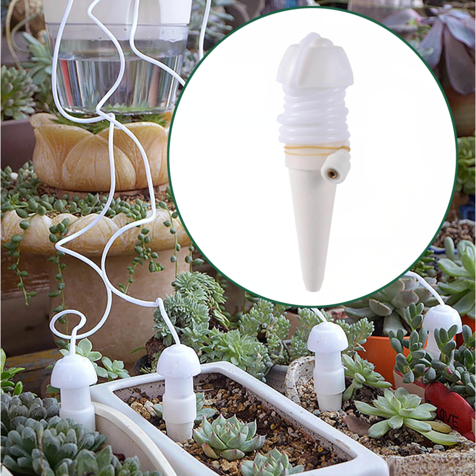 1 Pcs Ceramic Self Watering Spike Automatic Plant Drip Irrigation Water ...