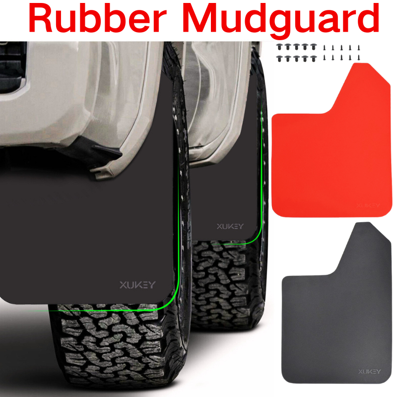 Universal Front & Rear Mud Flaps Splash Guards Big Size Soft Rubber ...