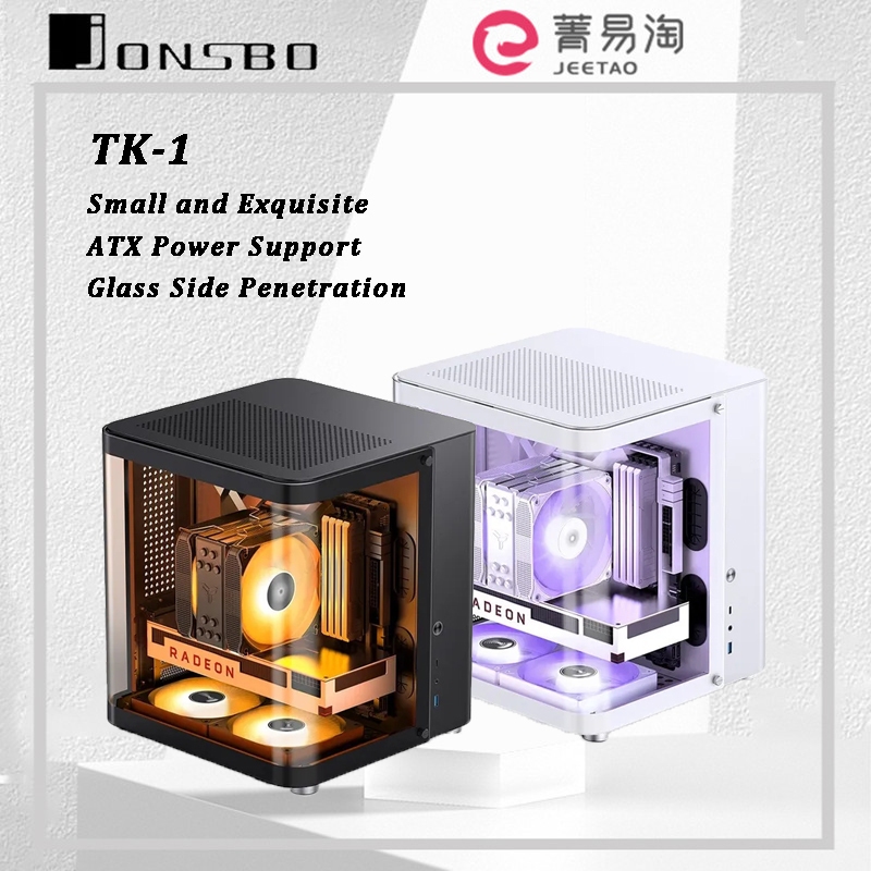 JONSBO TK-1 2.0 M-ATX Case Mini PC Case Ring Tempered Glass Side ...