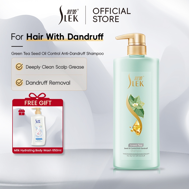 SLEK舒蕾 Hair Shampoo, Nard Shampoo, Green Tea Seed Oil Control Anti-Dandruff Shampoo 100ml/500ml ...
