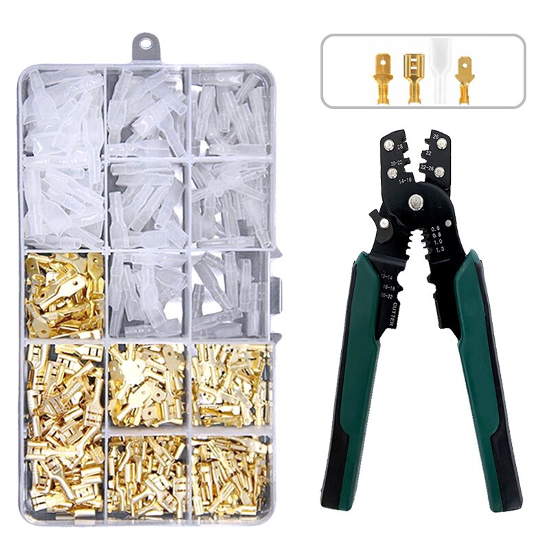 315pcs Insulated Electrical Wire Terminals Crimp Connectors Sleeves ...