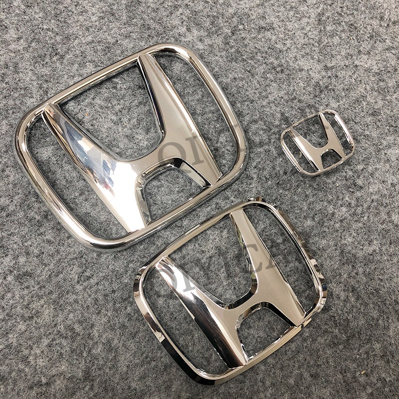 3pcs Honda LOGO ( Front & Rear +STEERING )CIVIC/ CITY /Jazz /HR-V/BR-V ...
