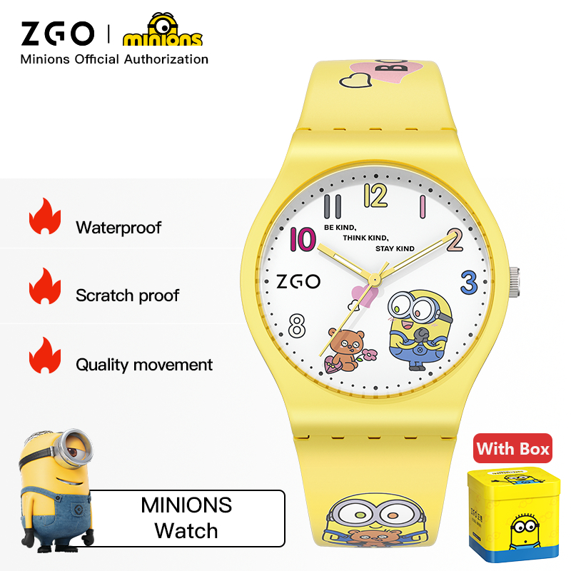 ZGO x Minions Children's Watch Girls New Style Elementary School Girls ...
