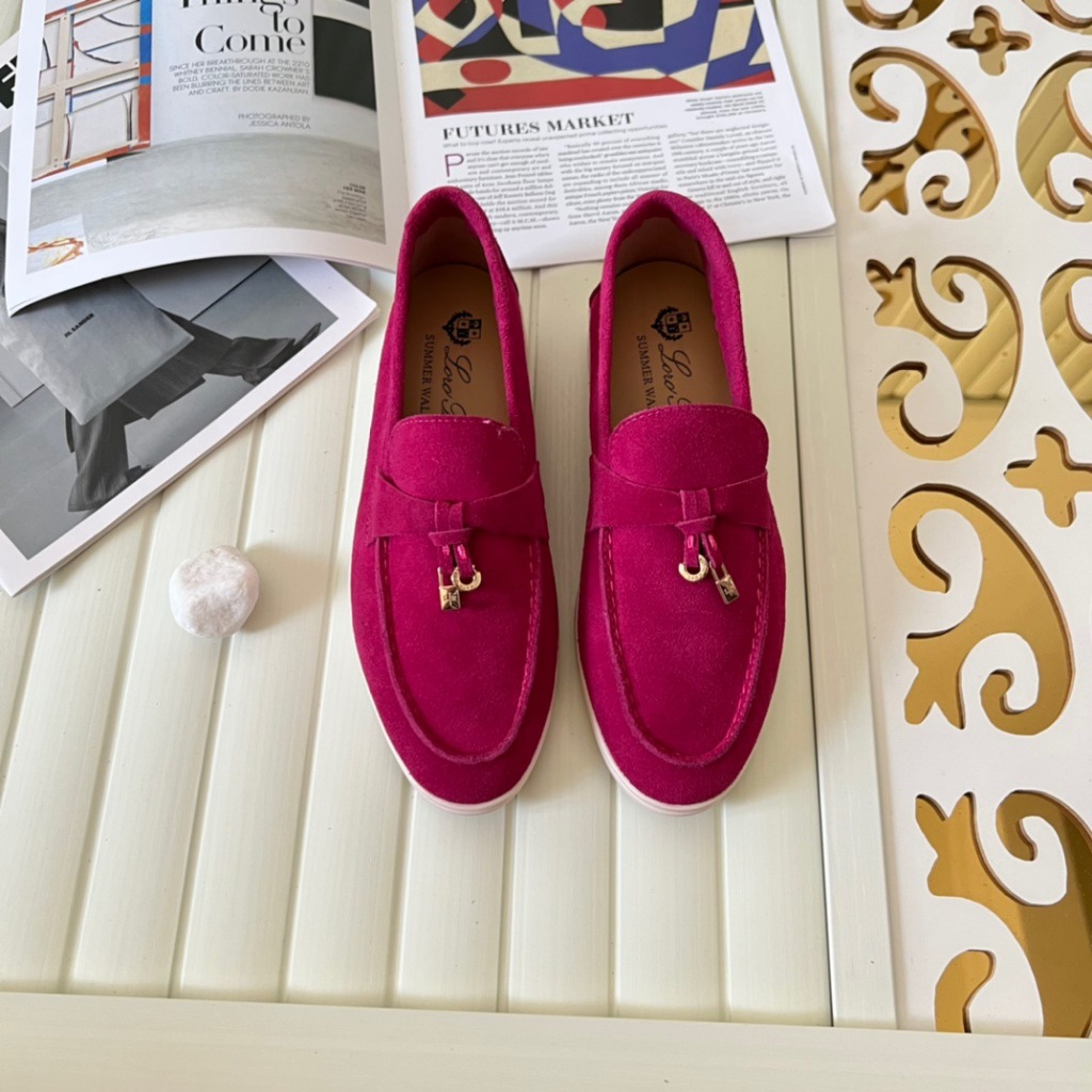 Lp New Style Genuine Leather Loafers Men Women Comfortable Flat-Soled ...
