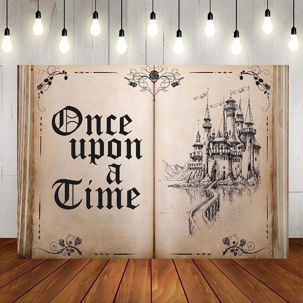 7x5ft Fairy Tale Books Backdrop Once Upon a Time Backdrops Ancient ...