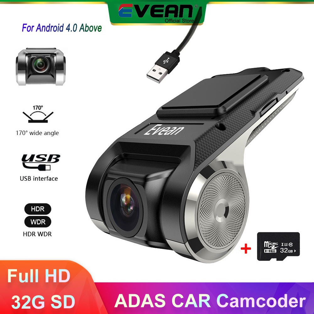 [Local Stock]Evean HD Dash Cam Car USB Front DVR Camera Night Vision ...