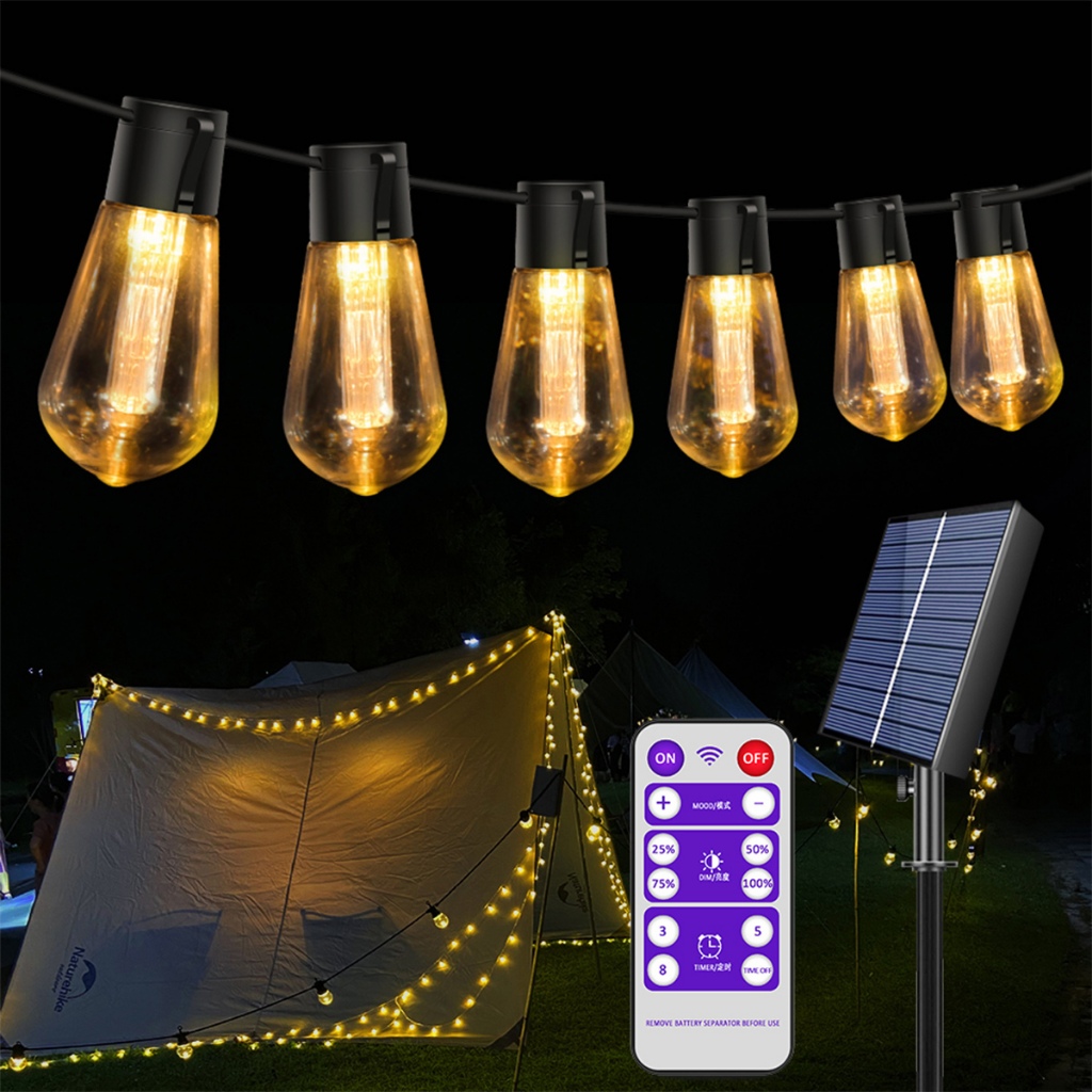 S14 Solar string lights Outdoor water proof Patio Globe Fairy String ...