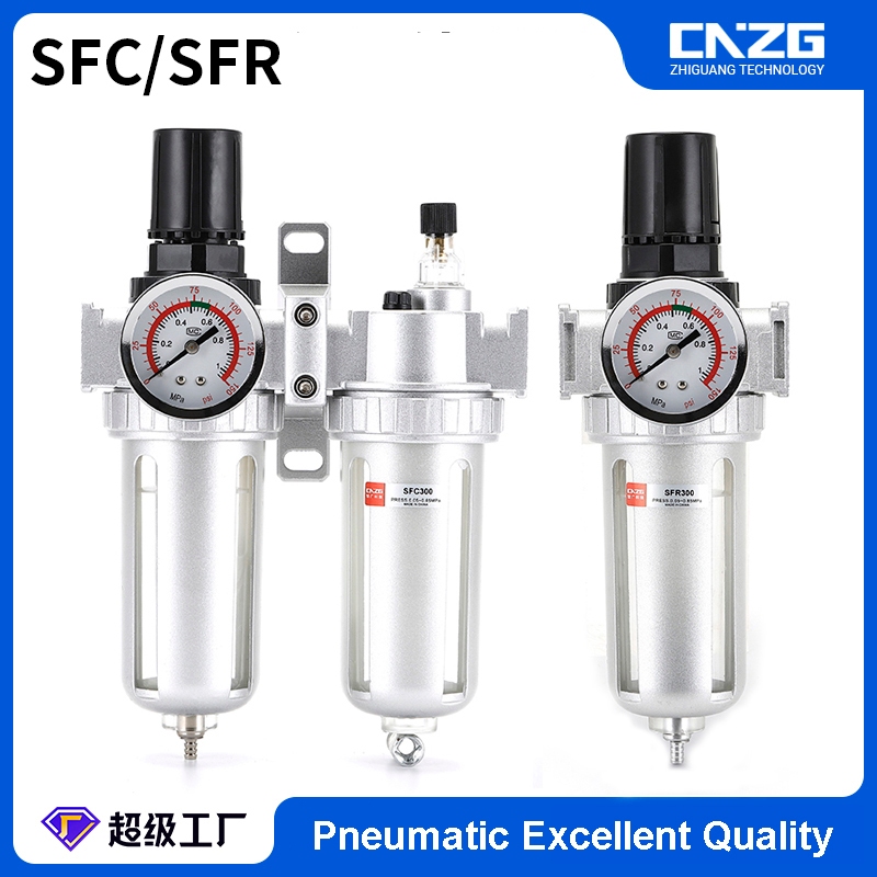 SFC/SFR Air Compressor Oil Lubricator Moisture Regulator Air Source ...