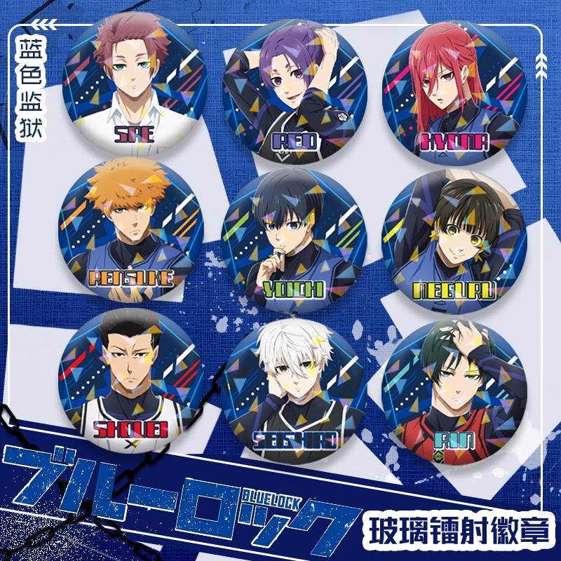 58mm Blue Lock Tinplate Pin Bachira Meguru Seishiro Nagi Reo Mikage ...