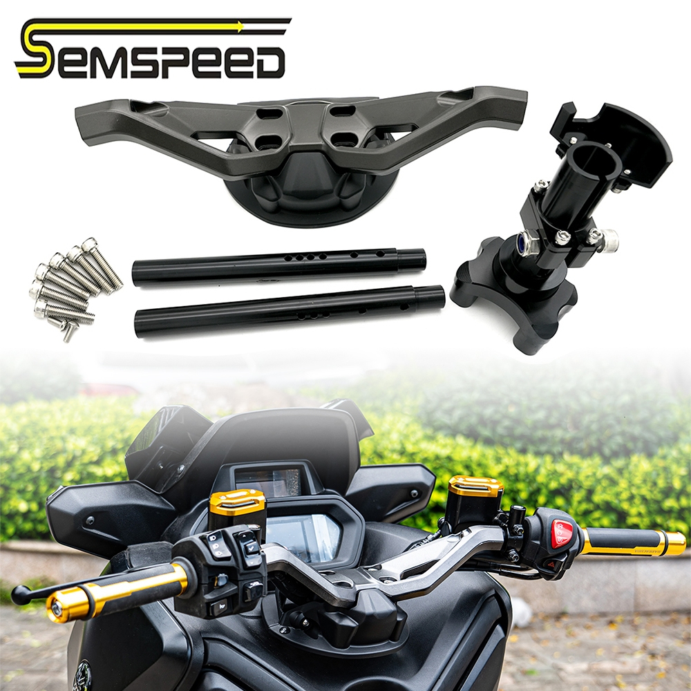 【SEMSPEED】For Yamaha NMAX 155 150 125 V2 2020-2024 Motorcycle Handlebar Motorbike Racing Handle ...