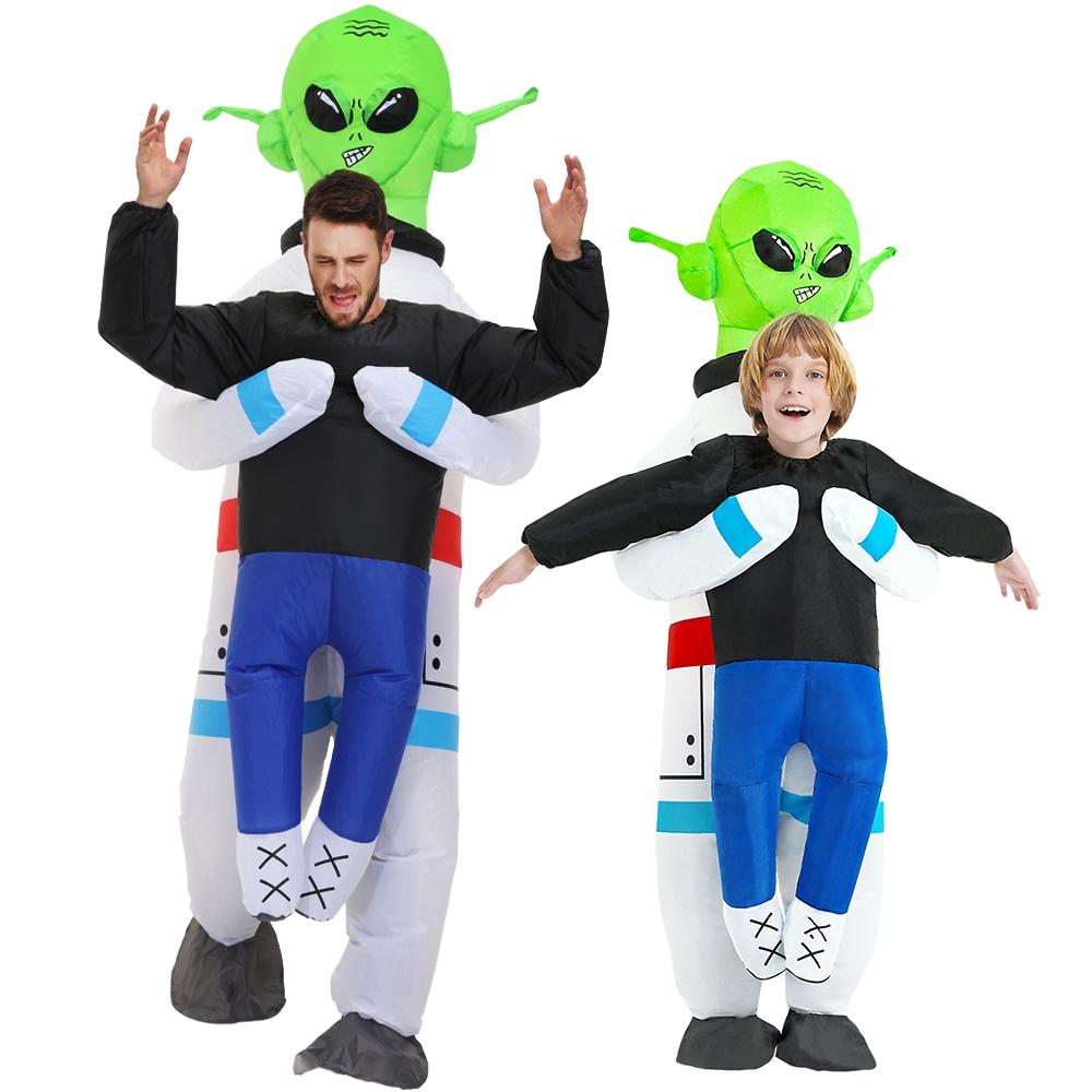 Adult Children ET Alien Hug Astronaut Inflatable Costume Funny Strange ...
