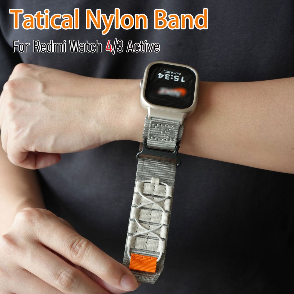 Tactical Nylon Braided Strap for Redmi Watch 4 Sport Outdoor Nylon ...