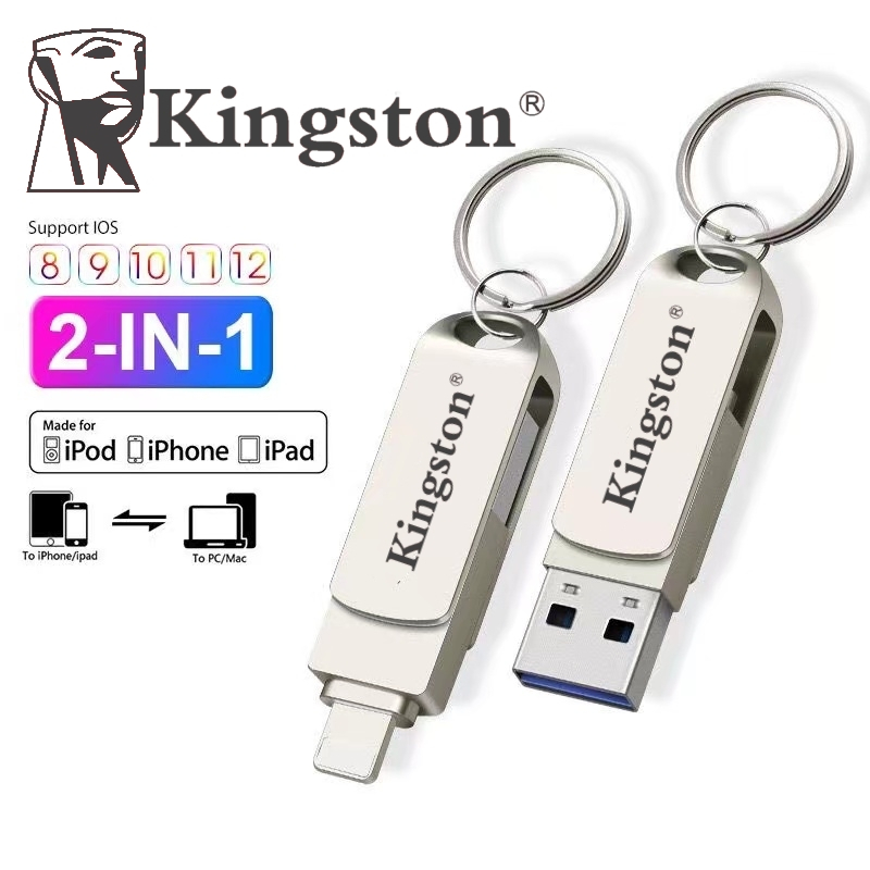 2 in 1 2TB Kingston High Speed 3.0 Dual Drive Flash Drive otg Metal ...