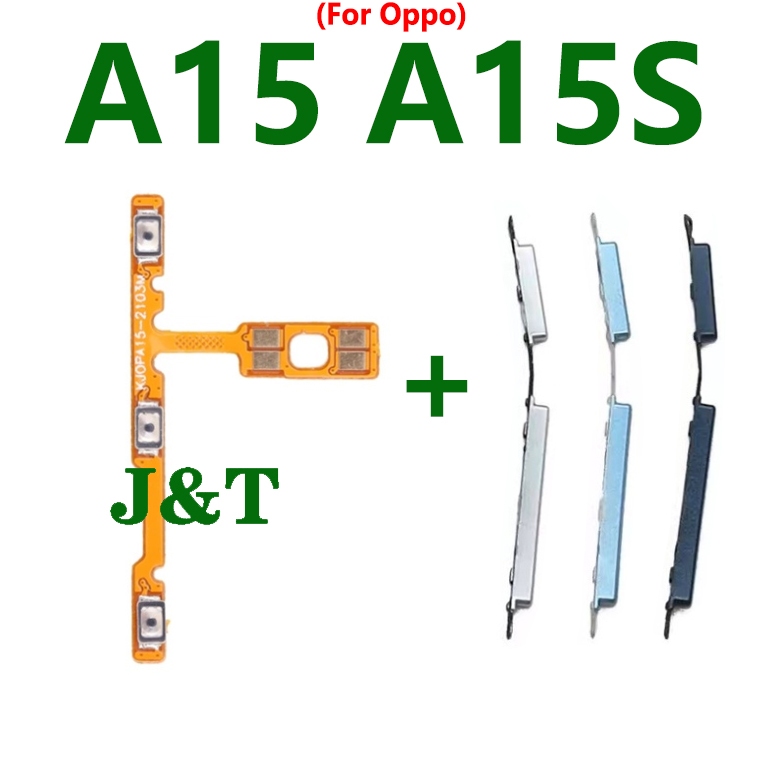 Power Volume ON OFF Button Flex For oppo A15 A15S Up Down Out Side ...