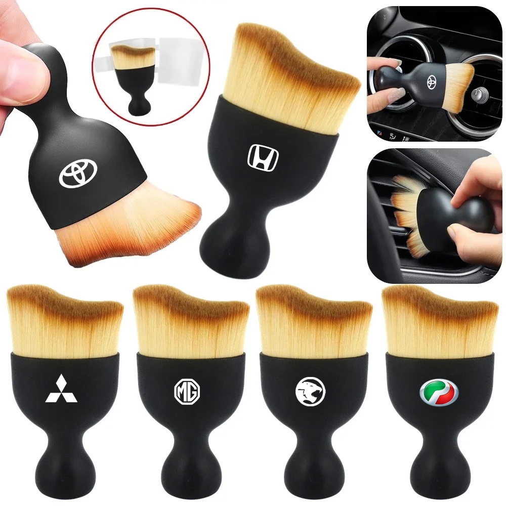 Car Interior Cleaning Brush with Cover Small Conditioner Air Outlet ...