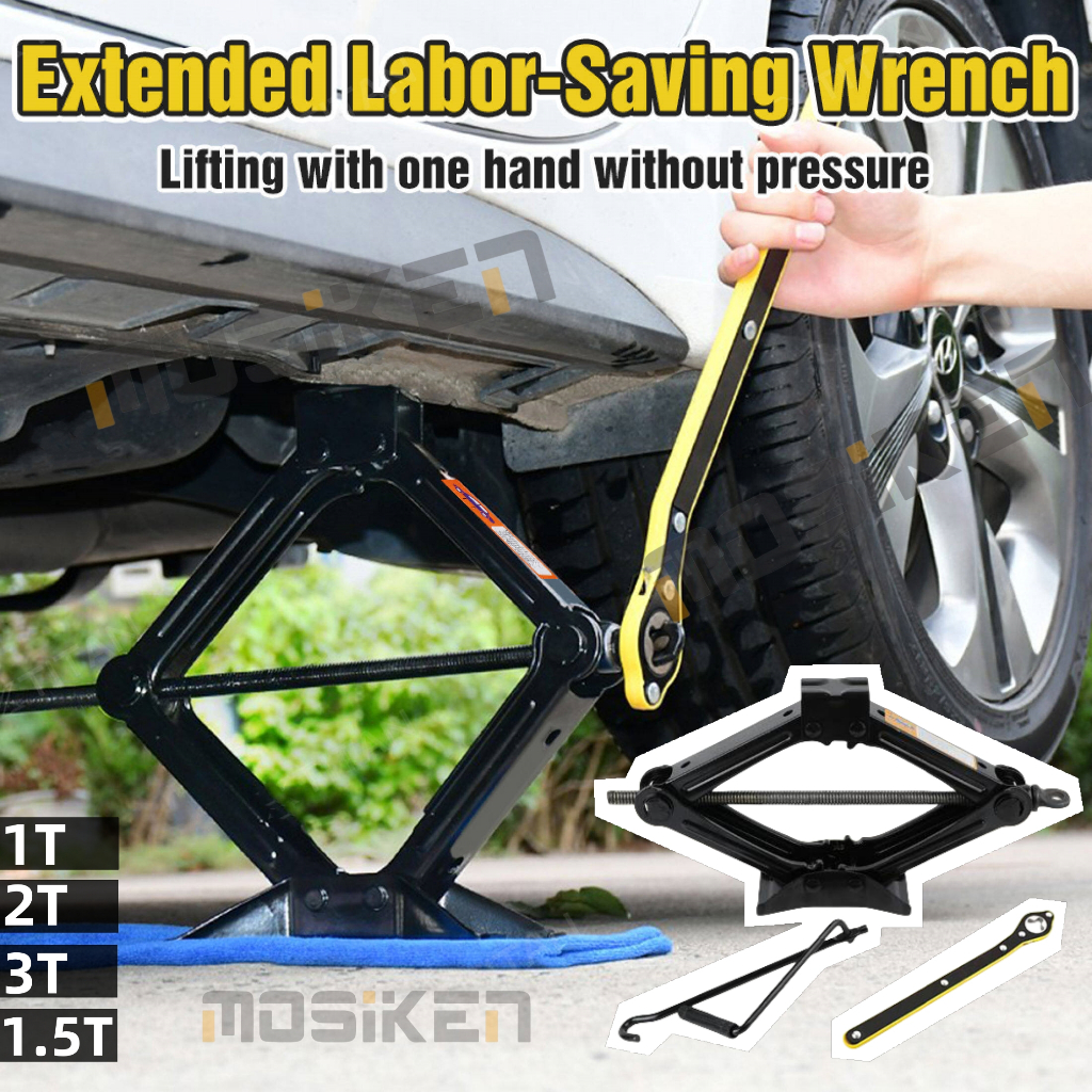 Heavy Duty Car Scissor Jack Stabilizer with Handle Lift Scissors Jack ...