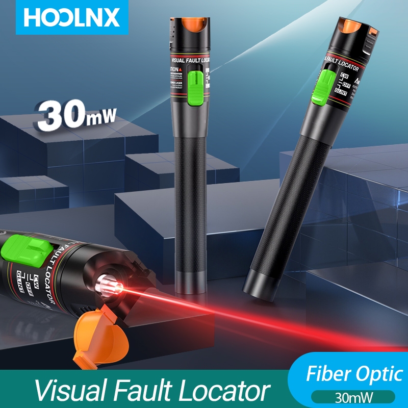 HOOLNX 30mW Visual Fault Locator Fiber Optic Cable Tester Red Light ...