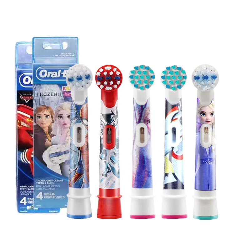 Oral B Kids Toothbrush Head EB10 Rotation Soft Bristle Disney Cartoon ...