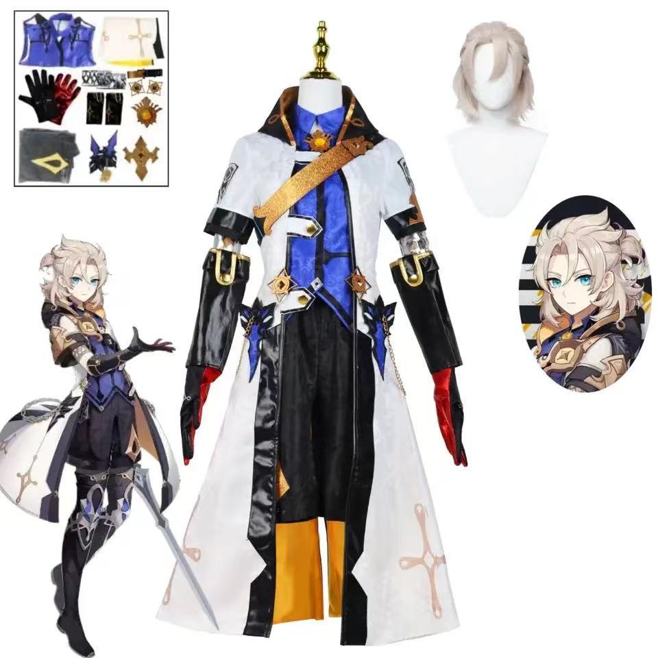 Game Genshin Impact Albedo Cosplay Costumes Anime Figure Halloween ...