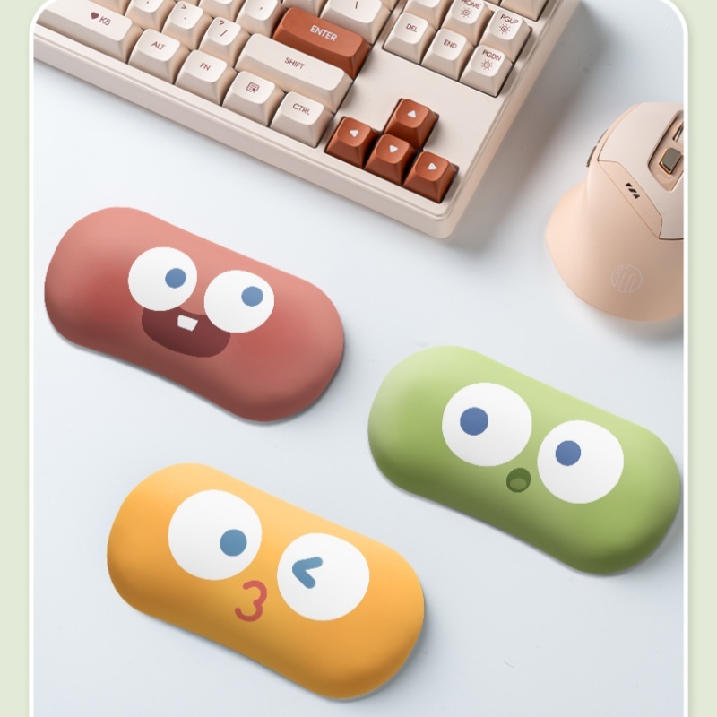 Mouse Pad Wrist Support Small Hand Rest Girl Office Silicone Cute Soft ...