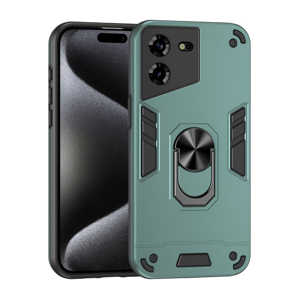 For Tecno Pova 5 ， Armor Protection Case, 360 Swivel Ring, Phone Stand ...