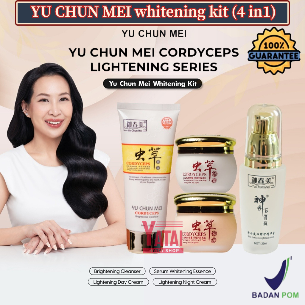 ⭐READY STOCK⭐YU CHUN MEI CORDYCEPS Whitening Kit BPOM 4 in1 ORIGINAL ...