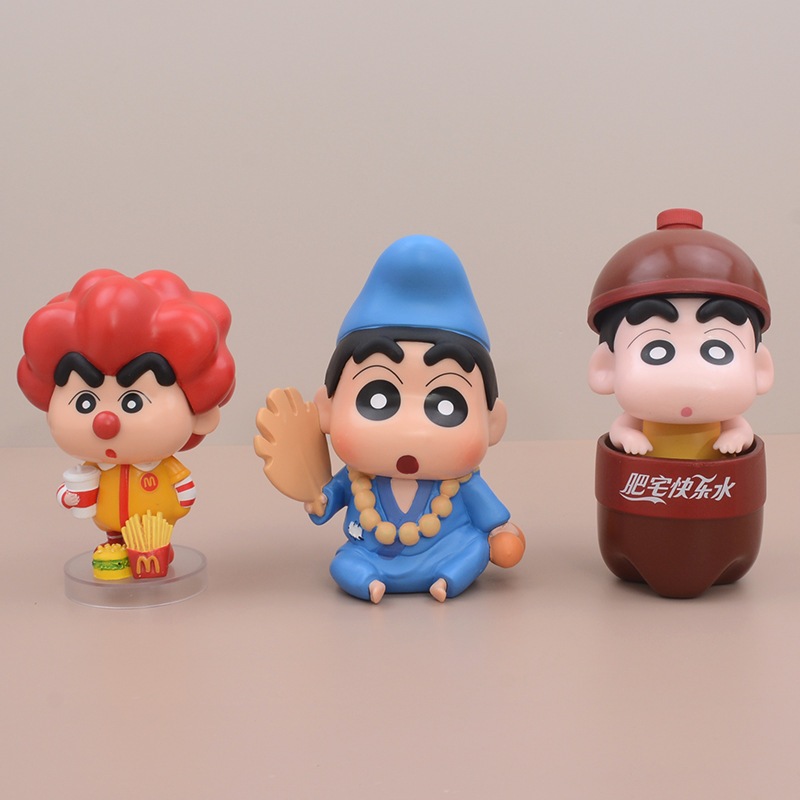 13-15cm Crayon Shin-chan Anime Figure Nohara Shinnosuke The Mad Monk ...