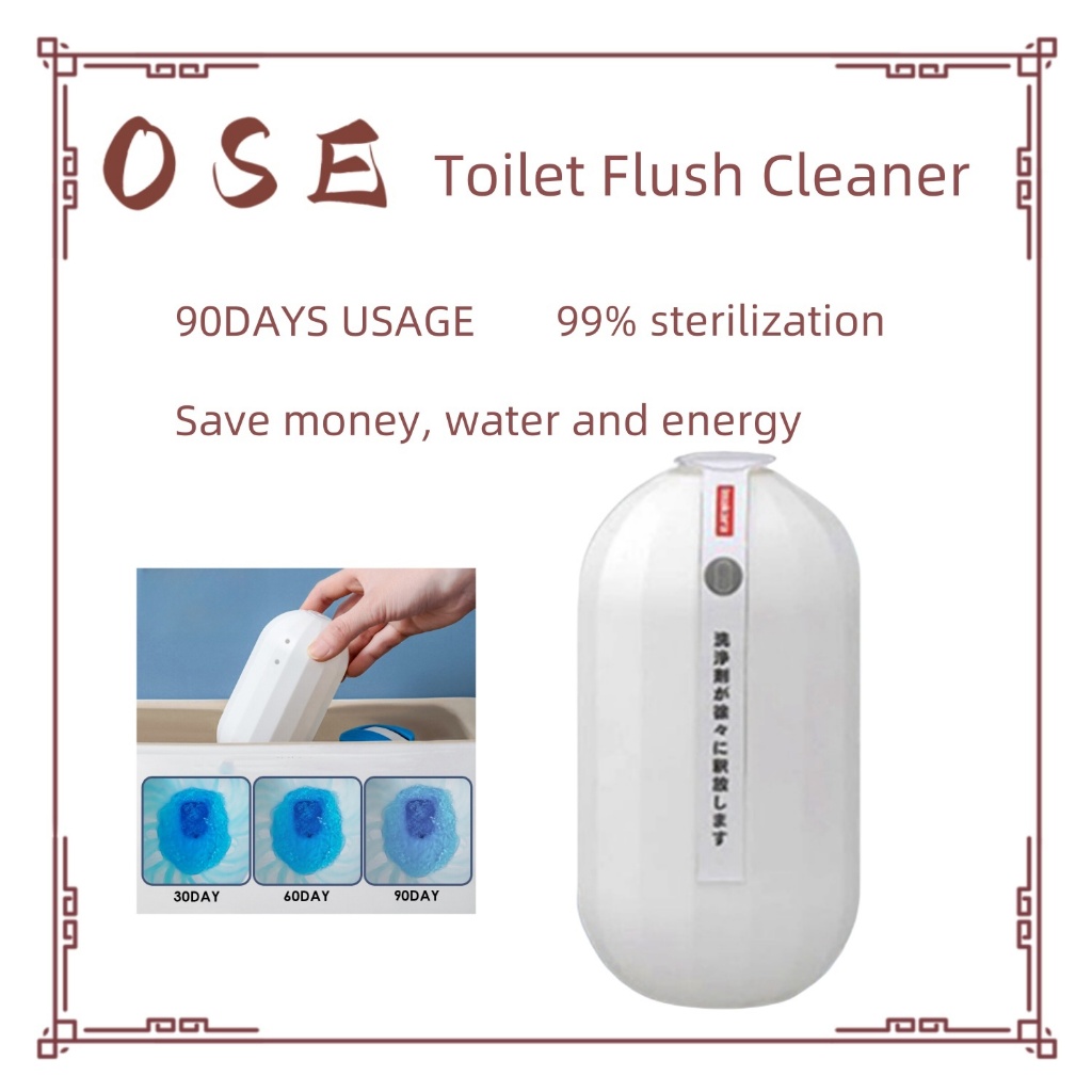 Toilet Flush Cleaner Toilet Bowl Automatic Cleaner Blue Tablet Flush ...