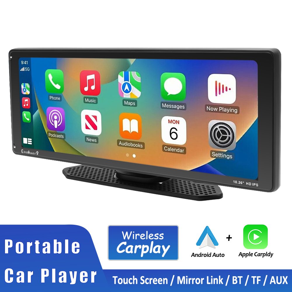WeBetter TopNavi 10.26” IPS Touch Screen Portable MP5 Car Radio Audio ...