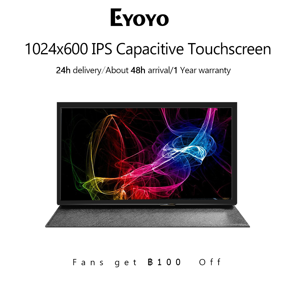 Eyoyo APROTII 7/10 inch RasPi Screen, 1024x600 IPS Capacitive ...