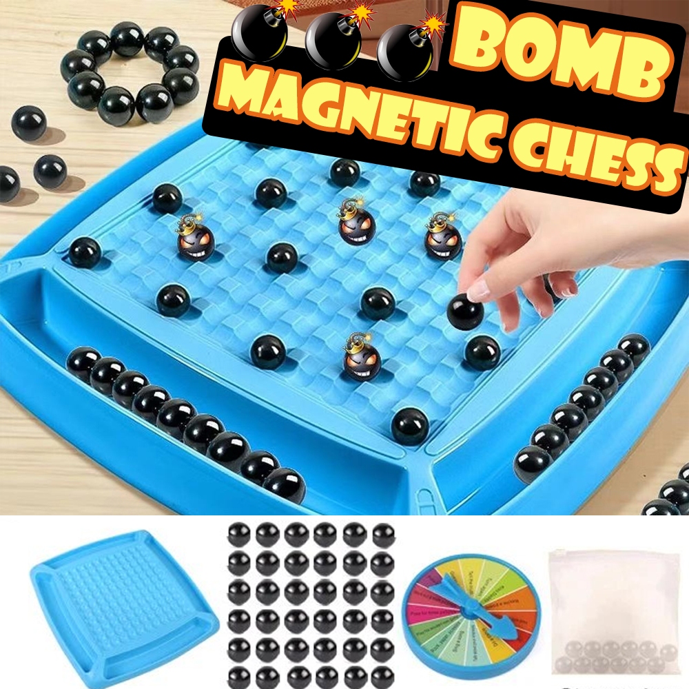 Magnetic Chess Game Magnet Stone Board Game Set Toy for Children's ...