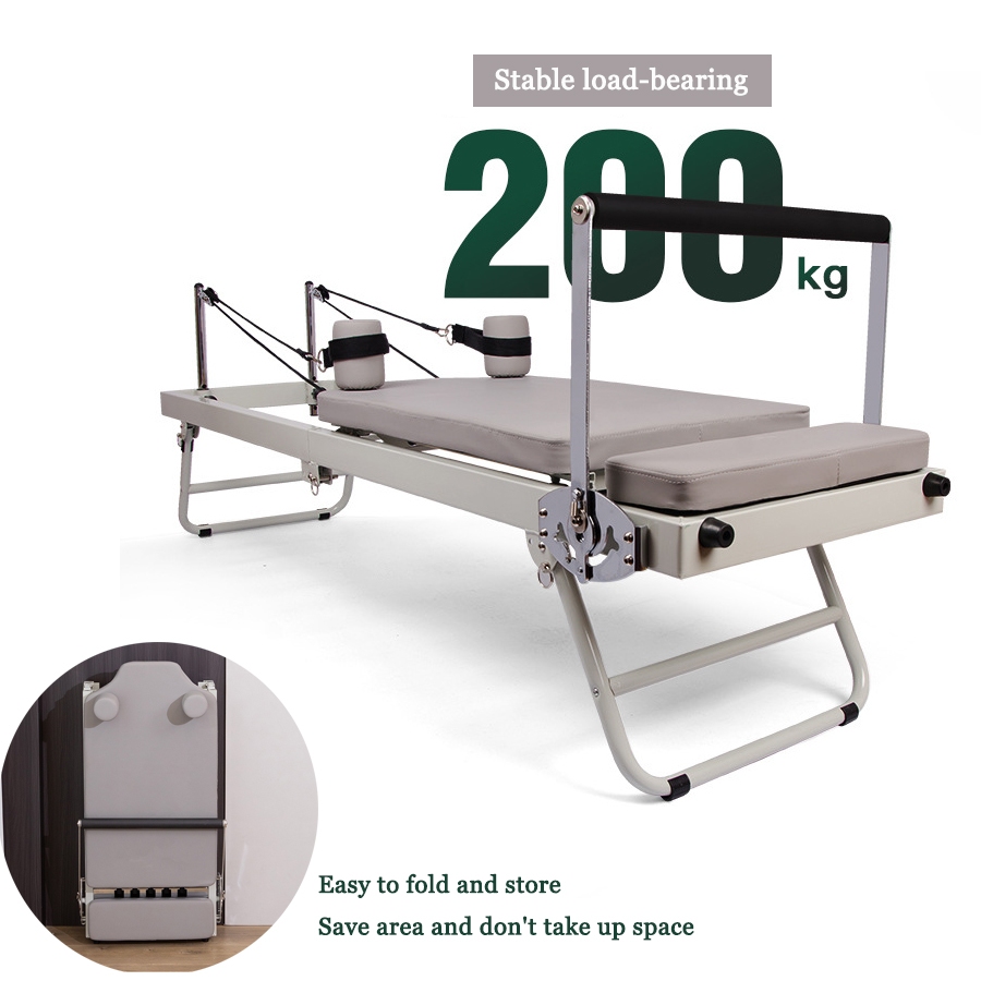 Foldable pilates reformer machine，Yoga Cardio Home and Commercial ...