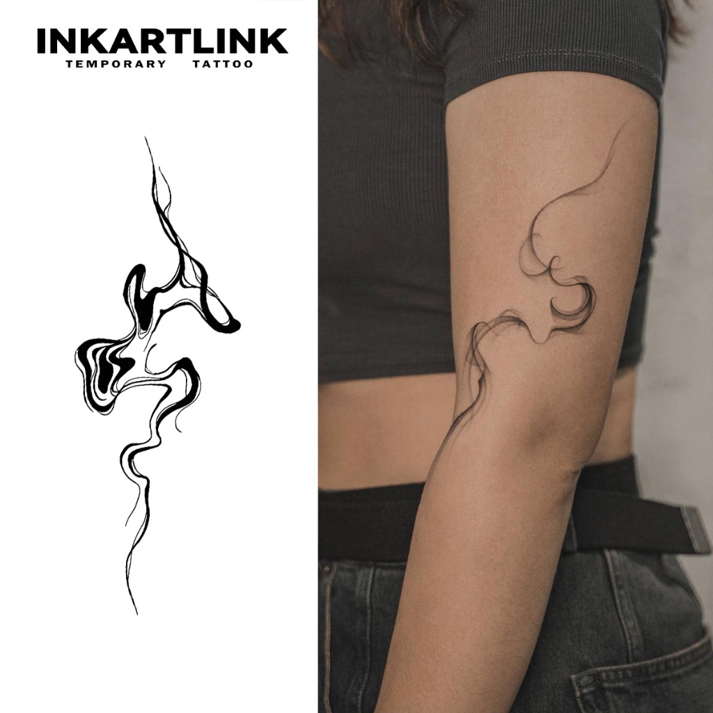 ink temporary tattoo stickers, waterproof long-lasting magic tattoo ...