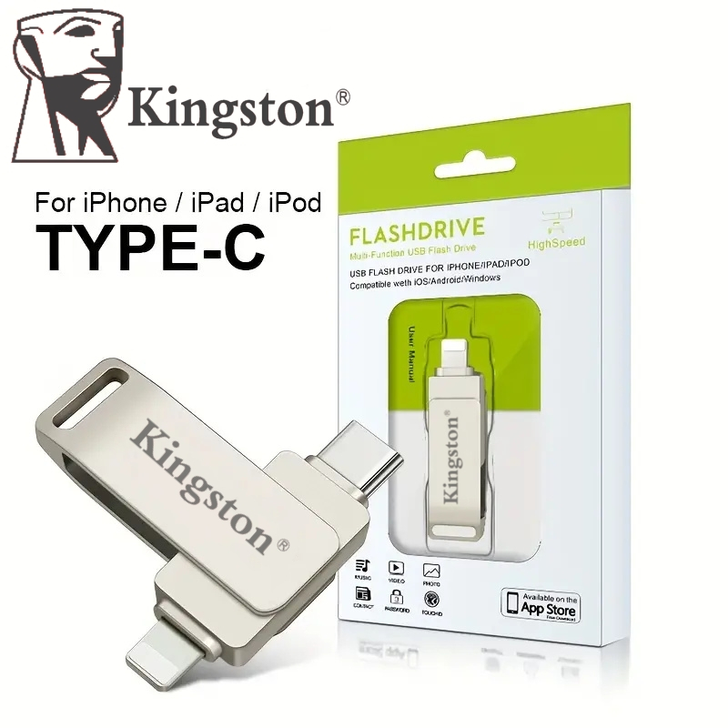 Kingston flash drive 1TB/2TB flash drive 3.2 is suitable for Apple to ...