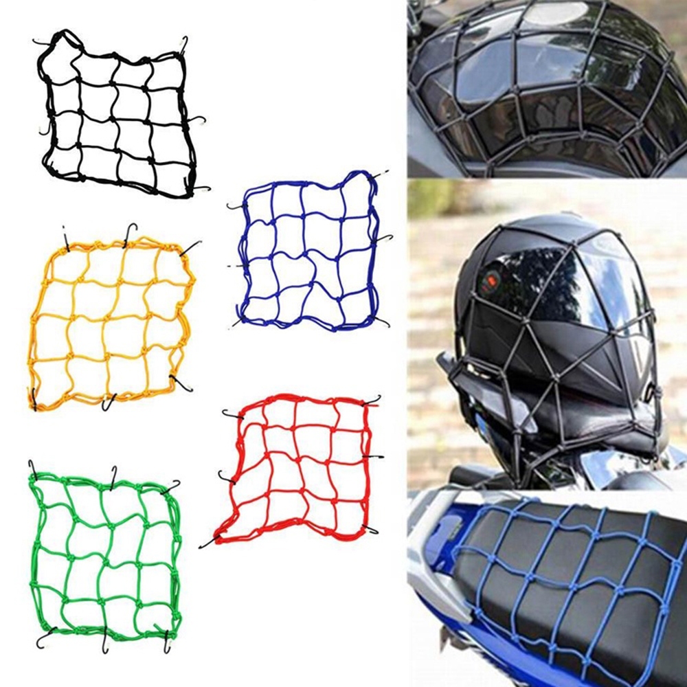 Motorcycle Net Cargo Net Flexi Helmet Net Stretchable Cord Jaring 30 ...